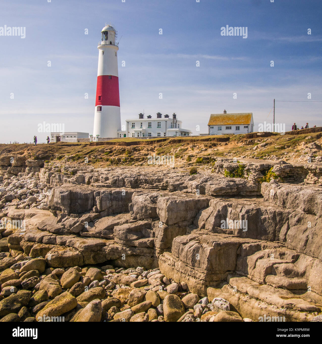 Portland Bill Lighthouse, Isle of Portland, Dorset, England Stock Photo ...