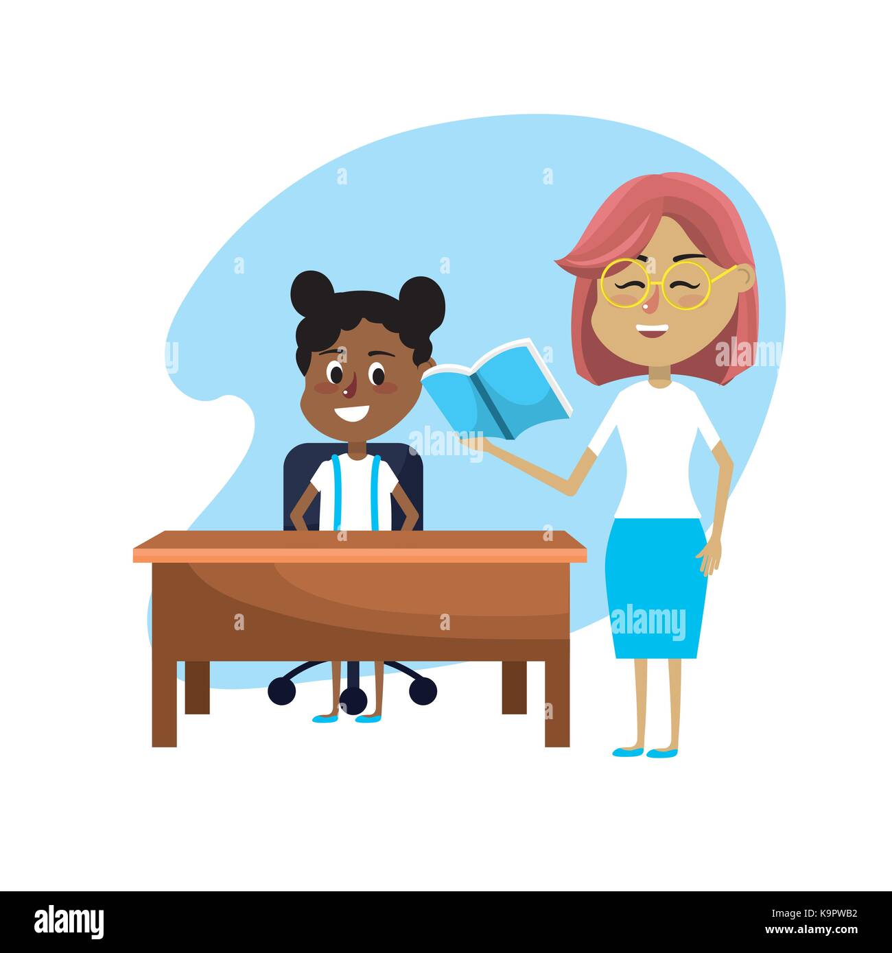 High school chemistry student Stock Vector Images - Alamy