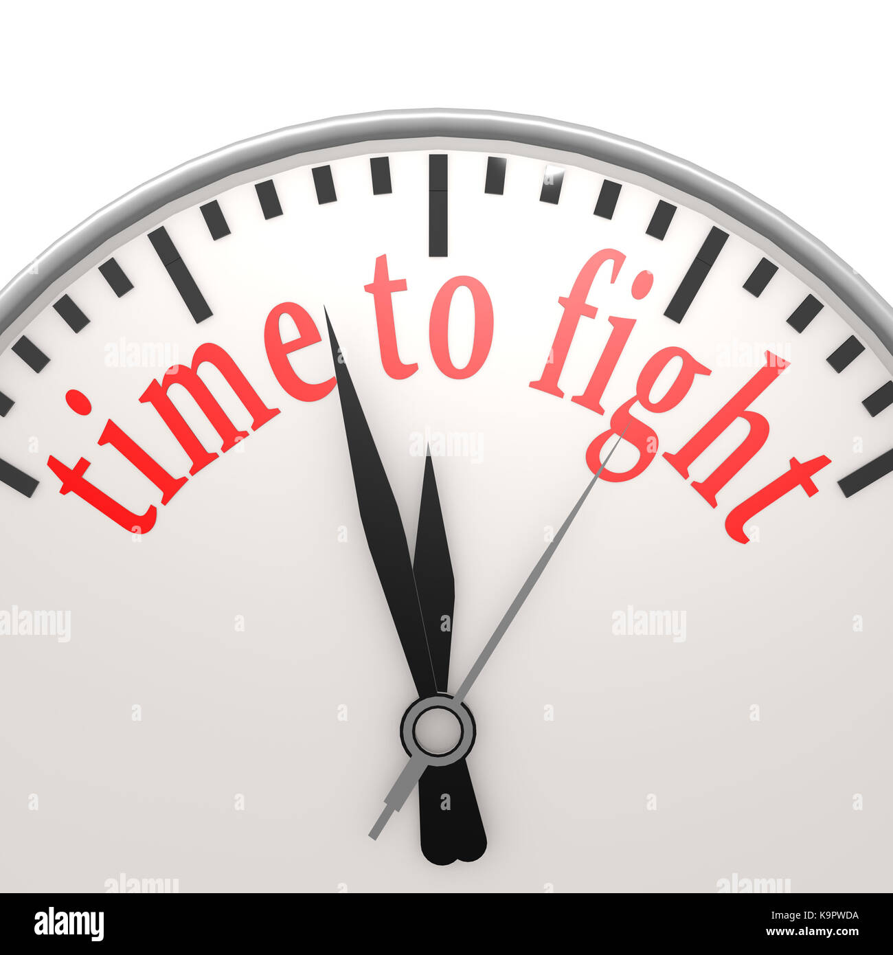 Time to fight clock Stock Photo - Alamy