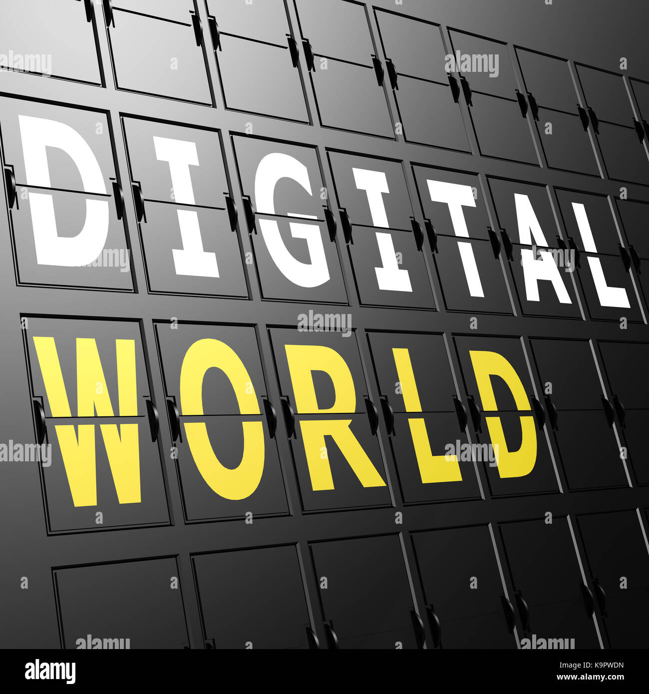 Airport display digital world Stock Photo - Alamy