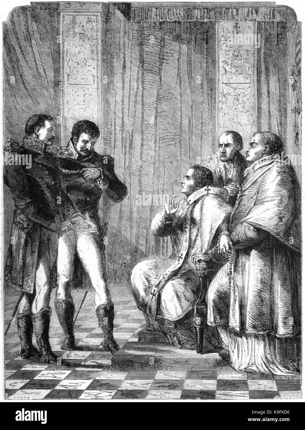 P379 POPE PIUS VII. ARRESTED BY THE ORDER OF NAPOLEON BUONAPARTE 1809 ...