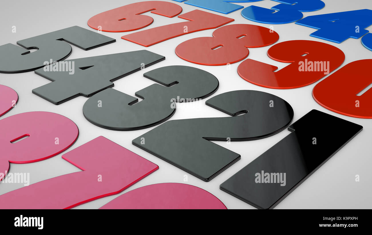 3d graphic of numbers one and zero hi-res stock photography and images ...
