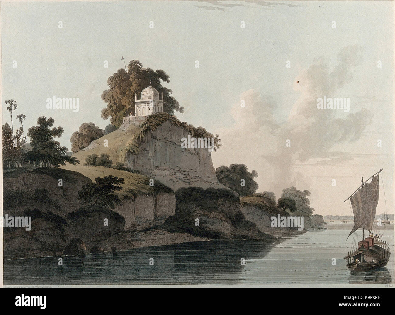 This artwork, titled *Oriental Scenery*, features a depiction of an ...