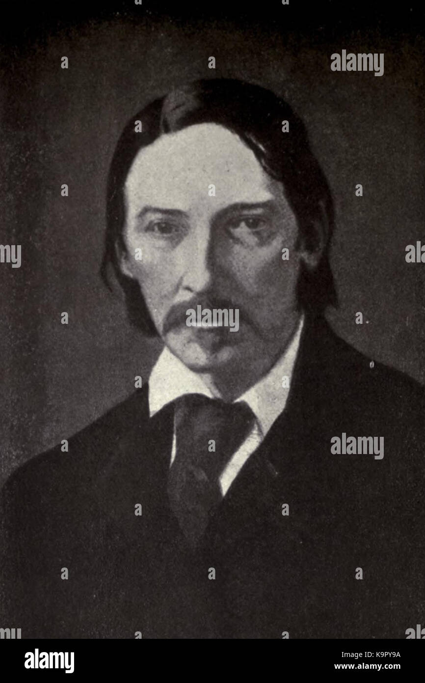Painting of Robert Louis Stevenson Stock Photo - Alamy