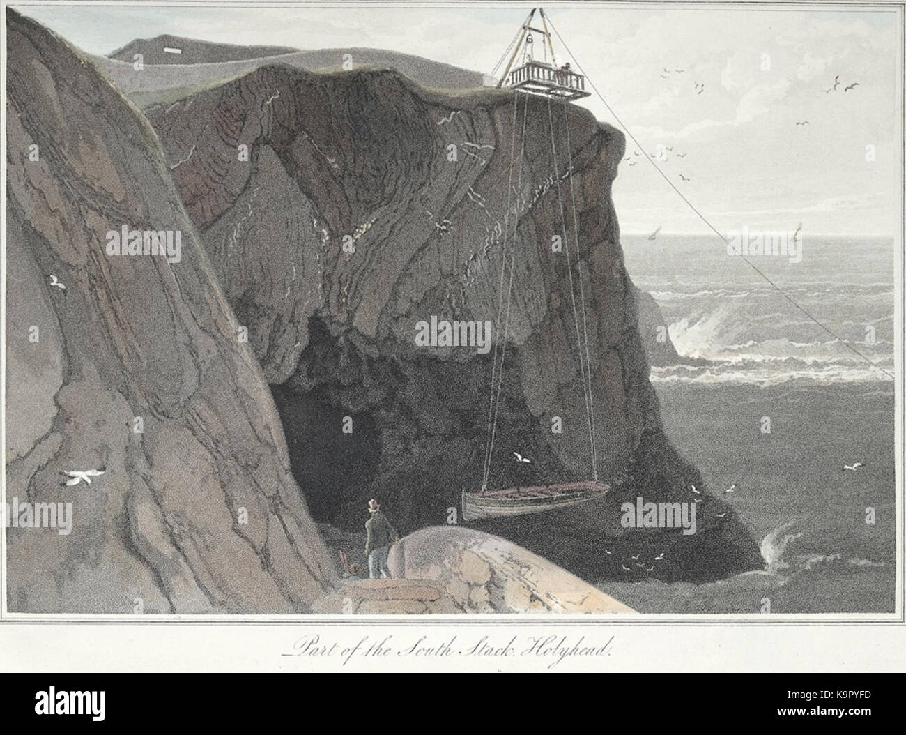 Part of the South Stack Holyhead Stock Photo - Alamy