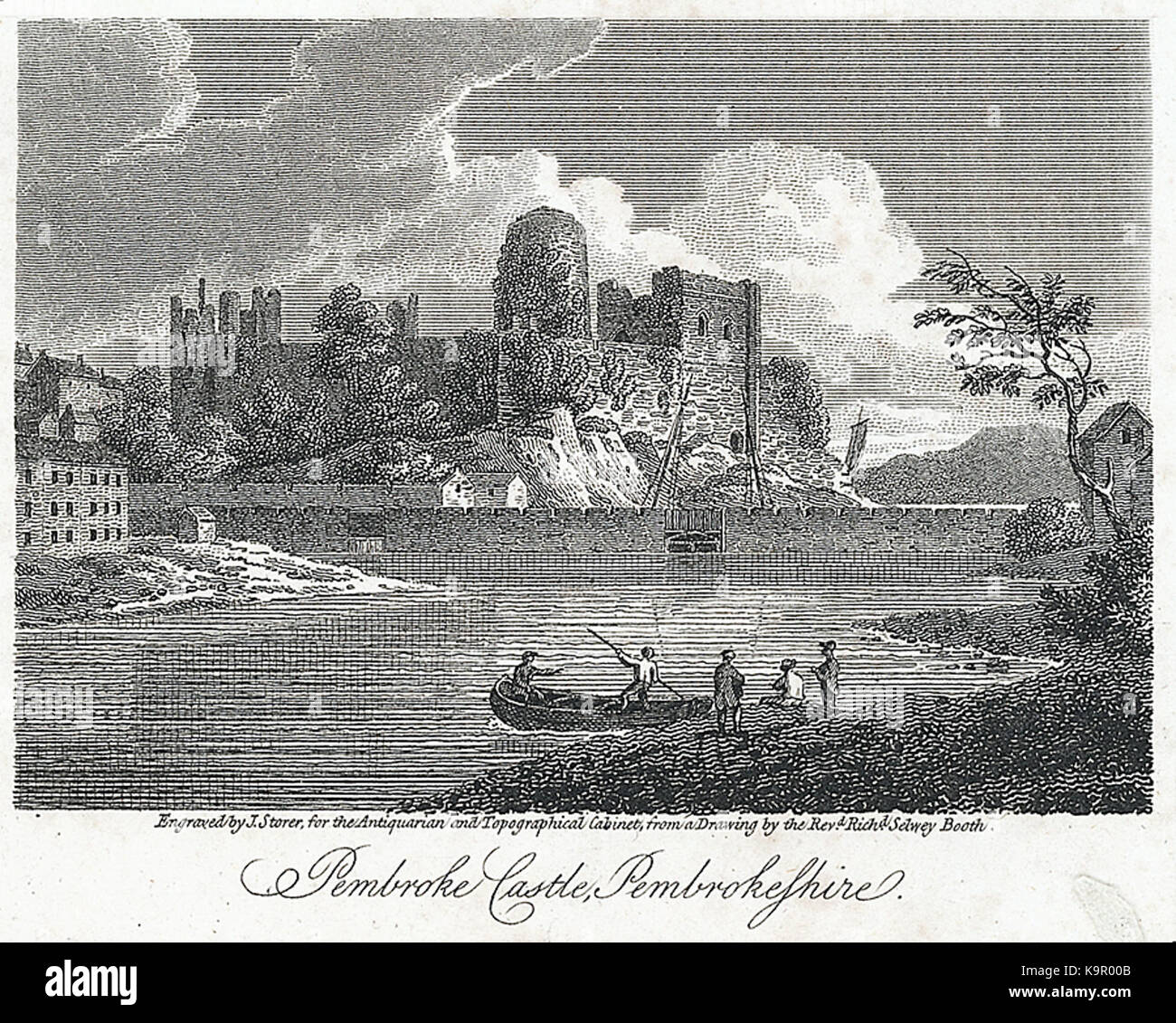 Pembroke castle drawing hi-res stock photography and images - Alamy