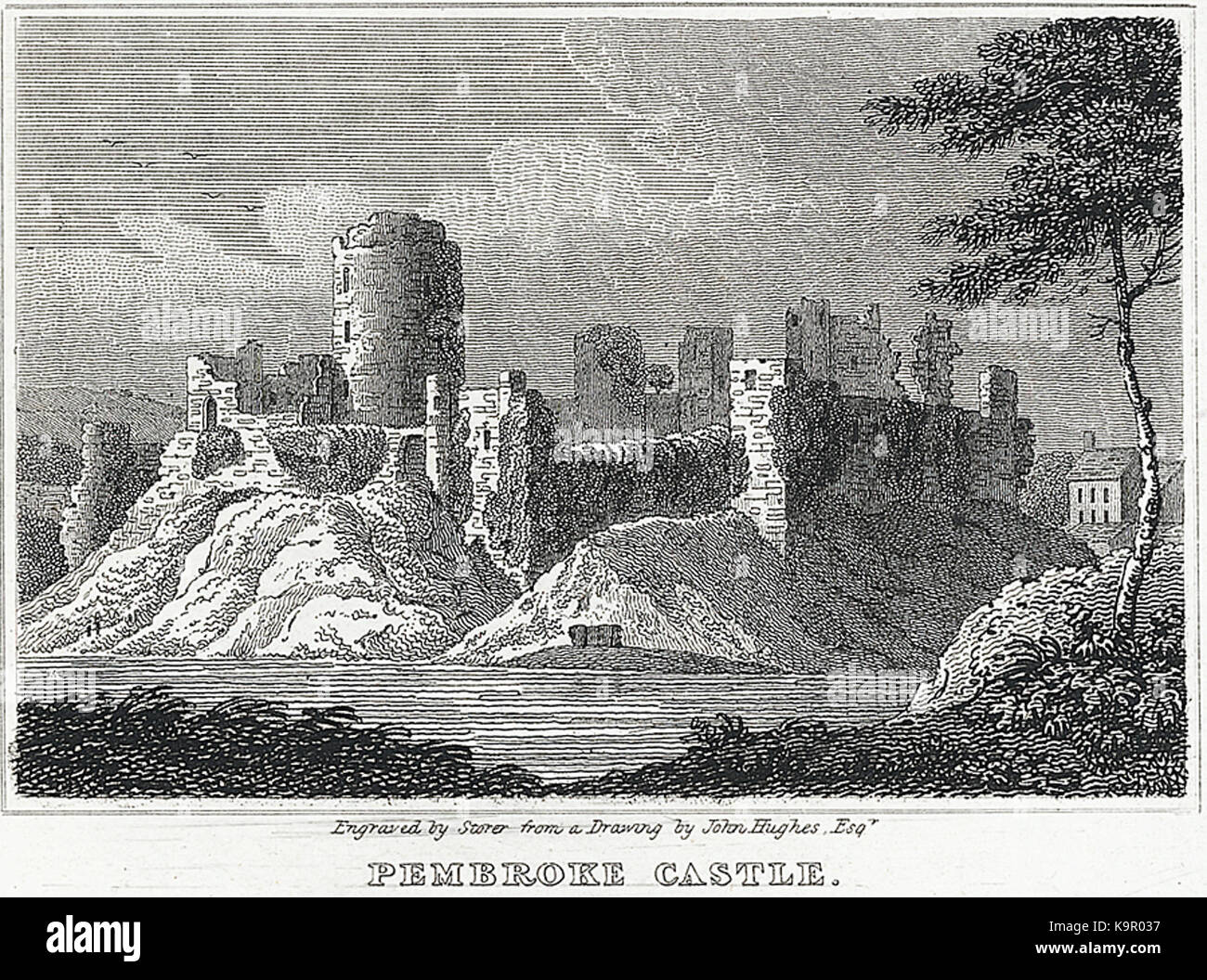 Map of wales pembroke castle hi-res stock photography and images - Alamy