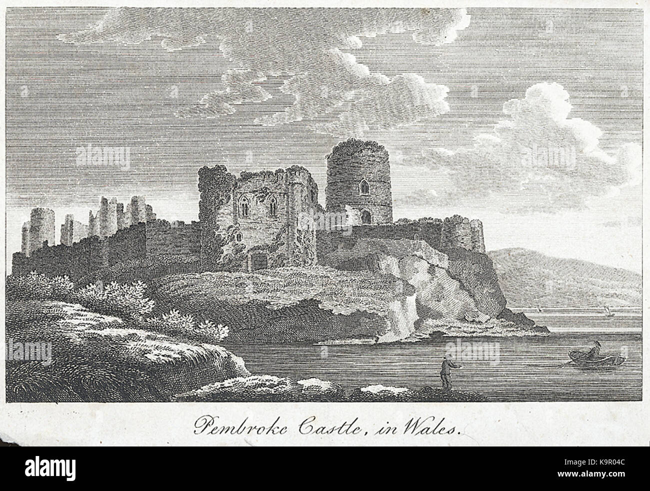 Map of wales pembroke castle hi-res stock photography and images - Alamy