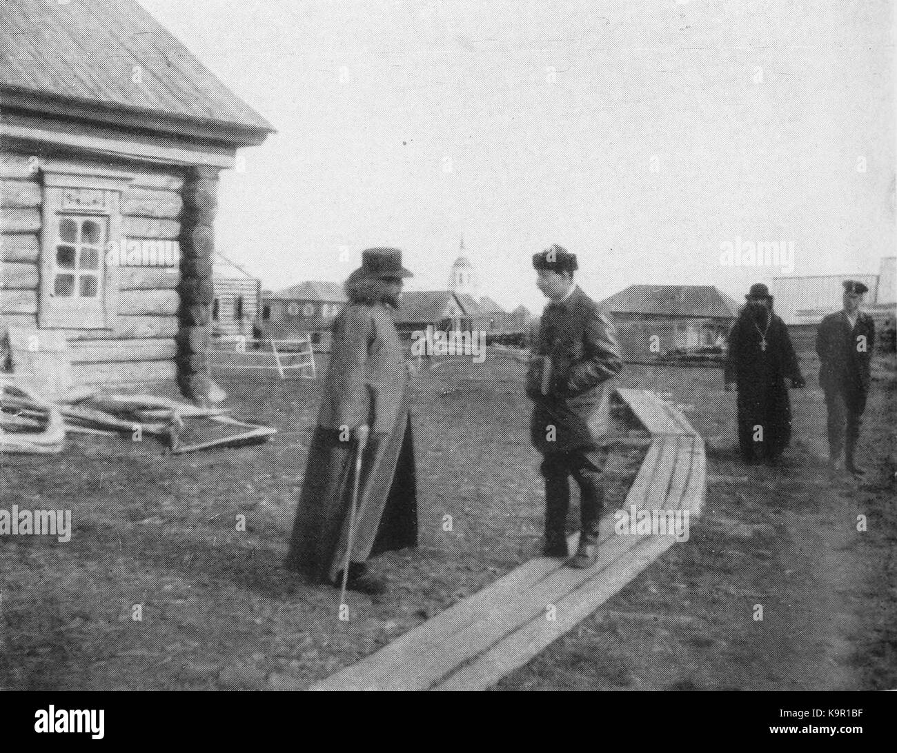 P210b In the street of Troitskiy Monastir Stock Photo - Alamy