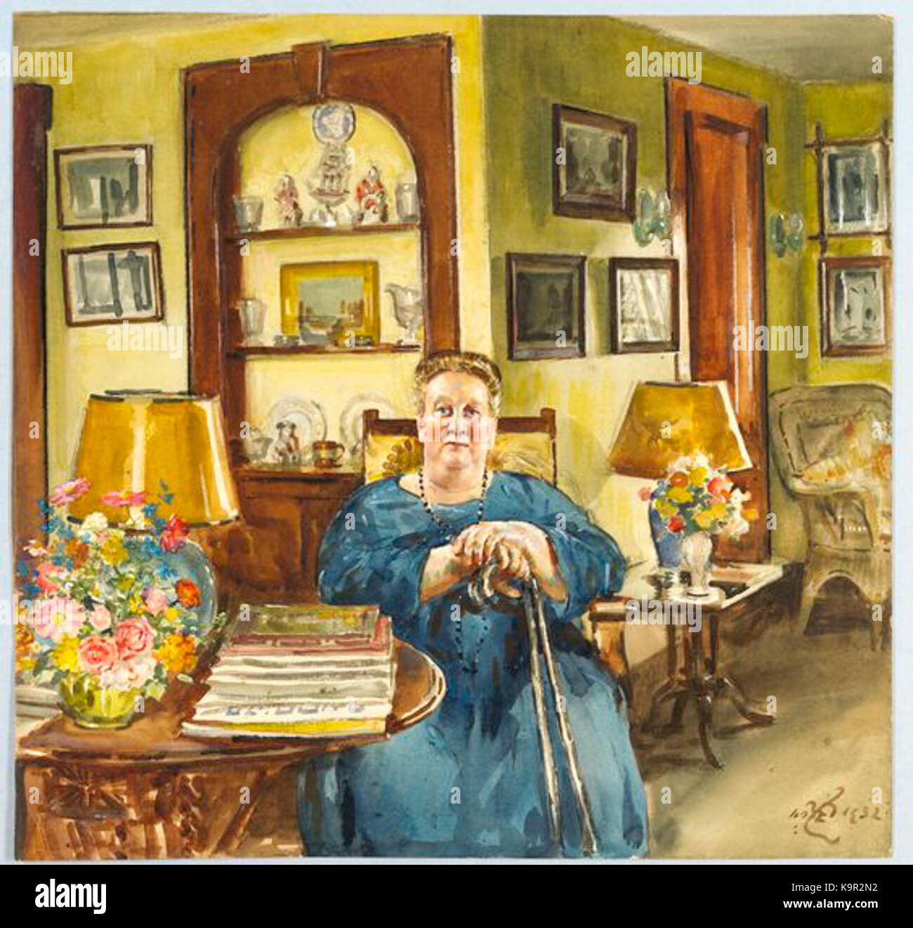 Photograph of painting by William Rankin of Elisabeth Marbury in her ...