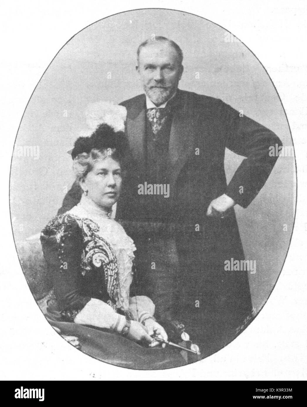Philipp und Augusta zu Eulenburg 1900 Pietzner Stock Photo - Alamy