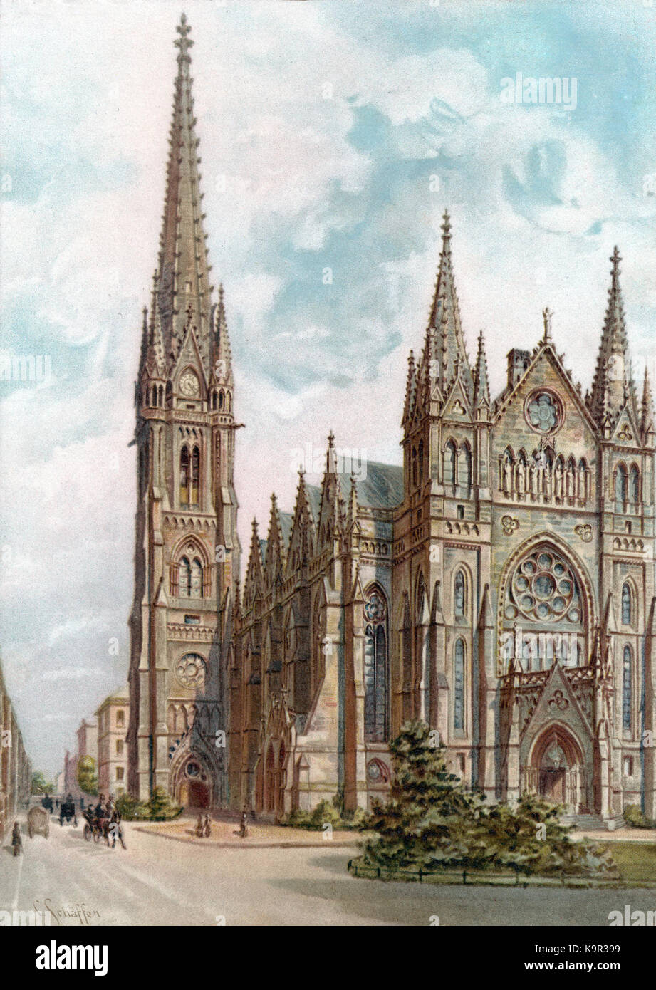 Peterskirche Leipzig Schaeffer Stock Photo - Alamy