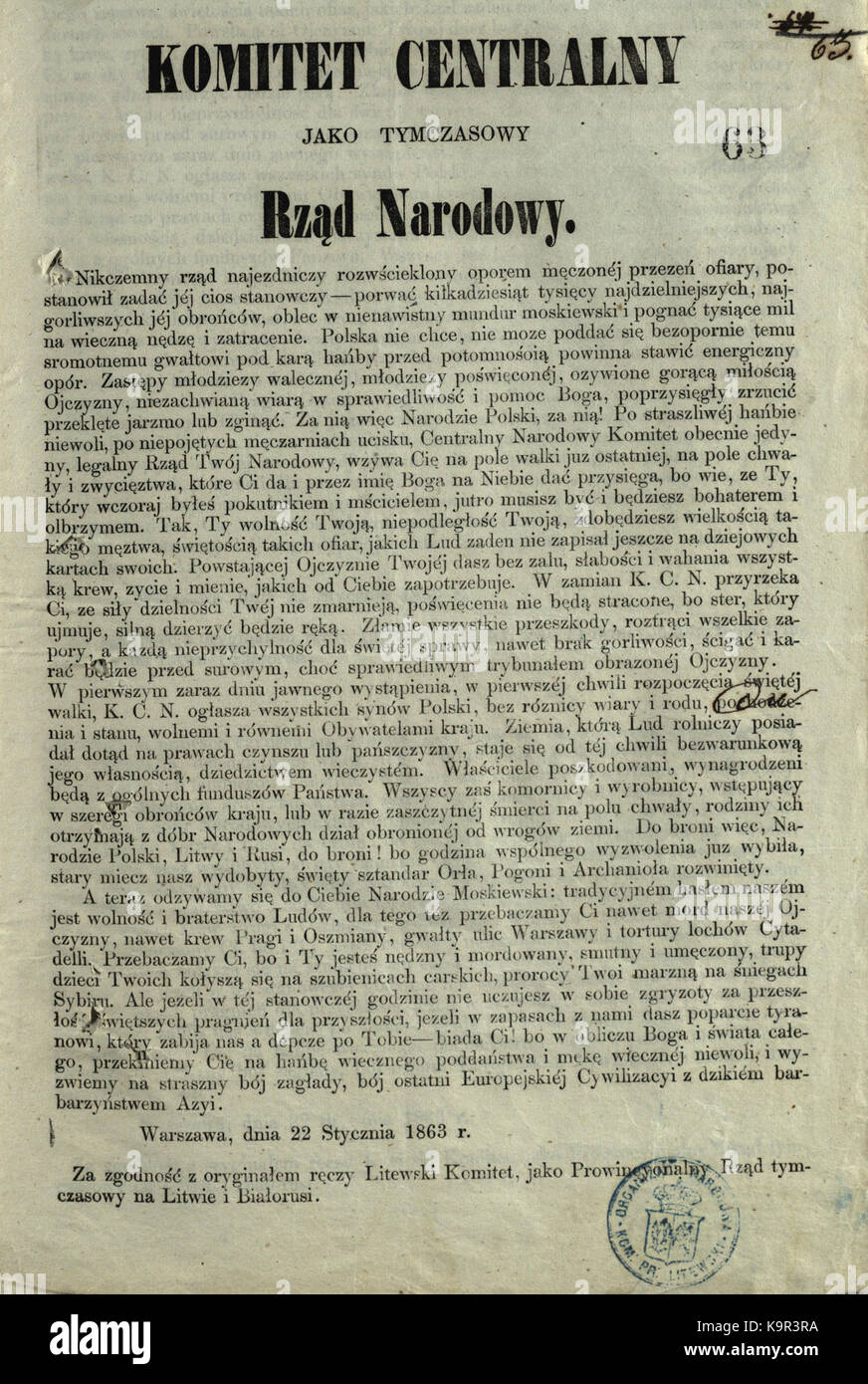 Polish uprising 1863 hi-res stock photography and images - Alamy