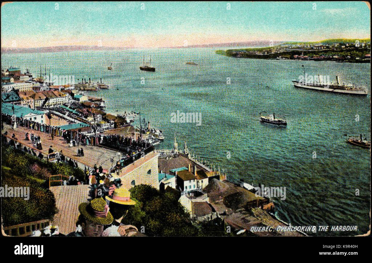 Quebec overlooking the harbour Stock Photo - Alamy