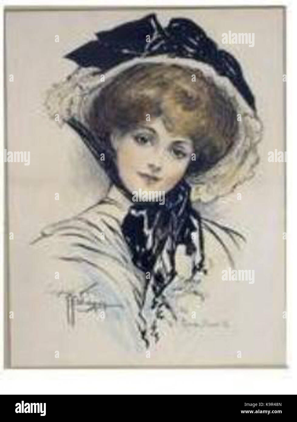 Portrait of a young girl by Grace Drayton Stock Photo - Alamy