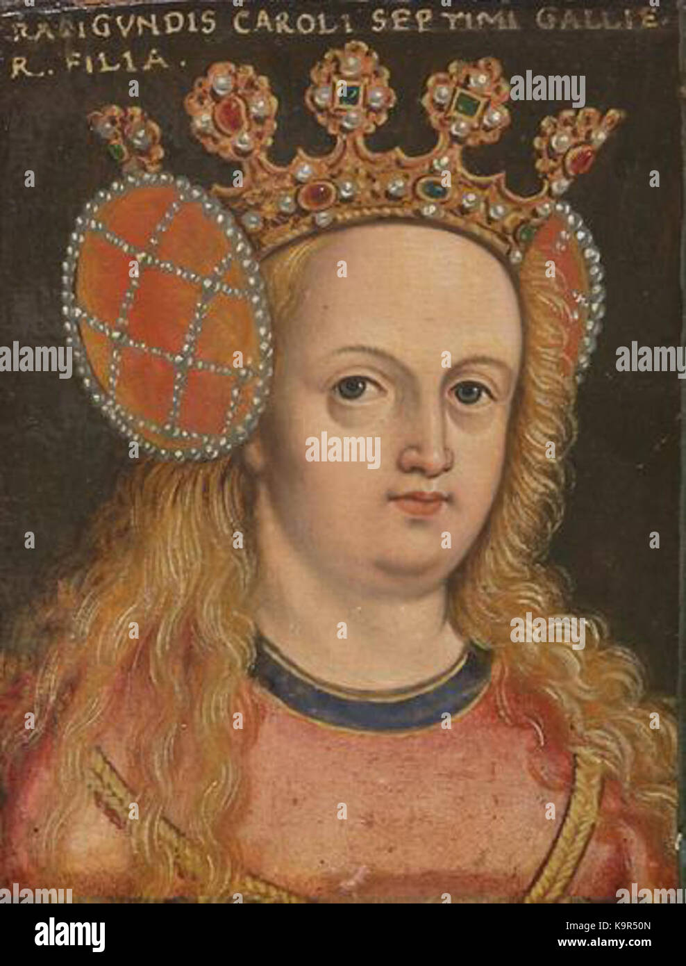 Radegund of France. daughter of Charles VII Stock Photo - Alamy