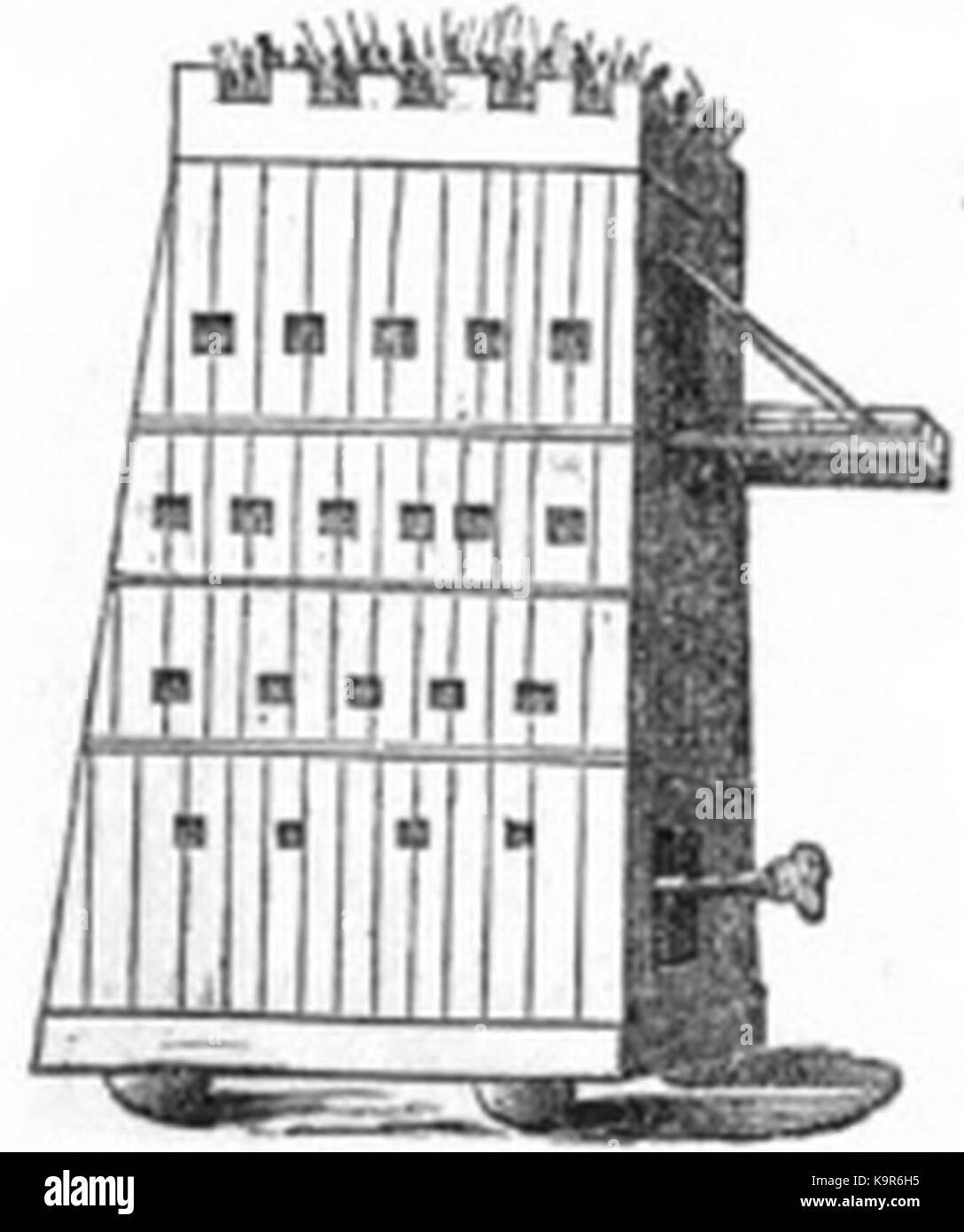 P131a Moveable Tower Stock Photo - Alamy