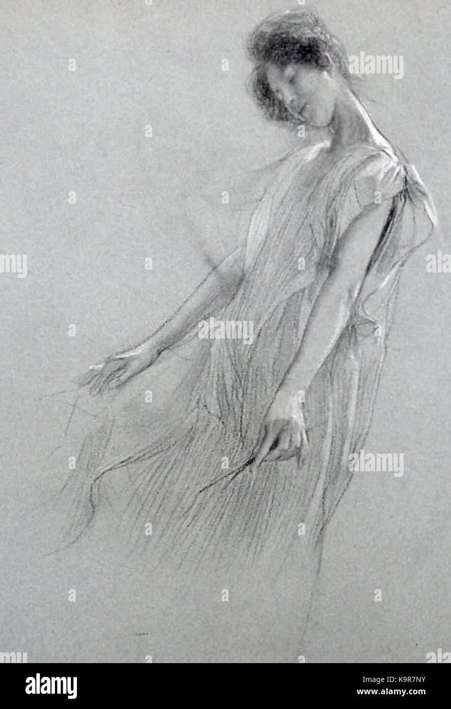 Woman's figure drawing hi-res stock photography and images - Alamy