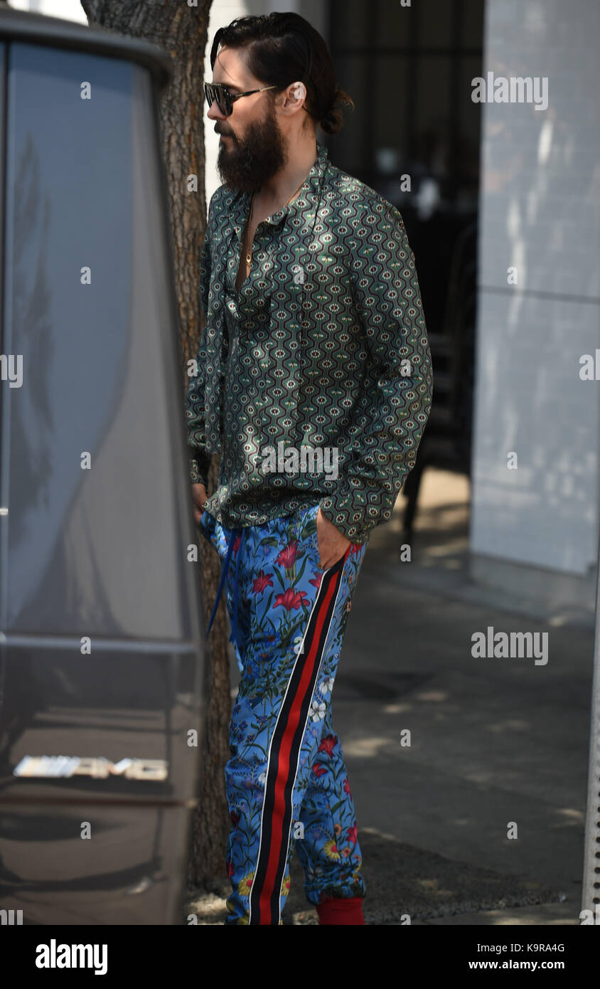 Jared Leto out and about in Los Angeles sporting a beard Featuring ...
