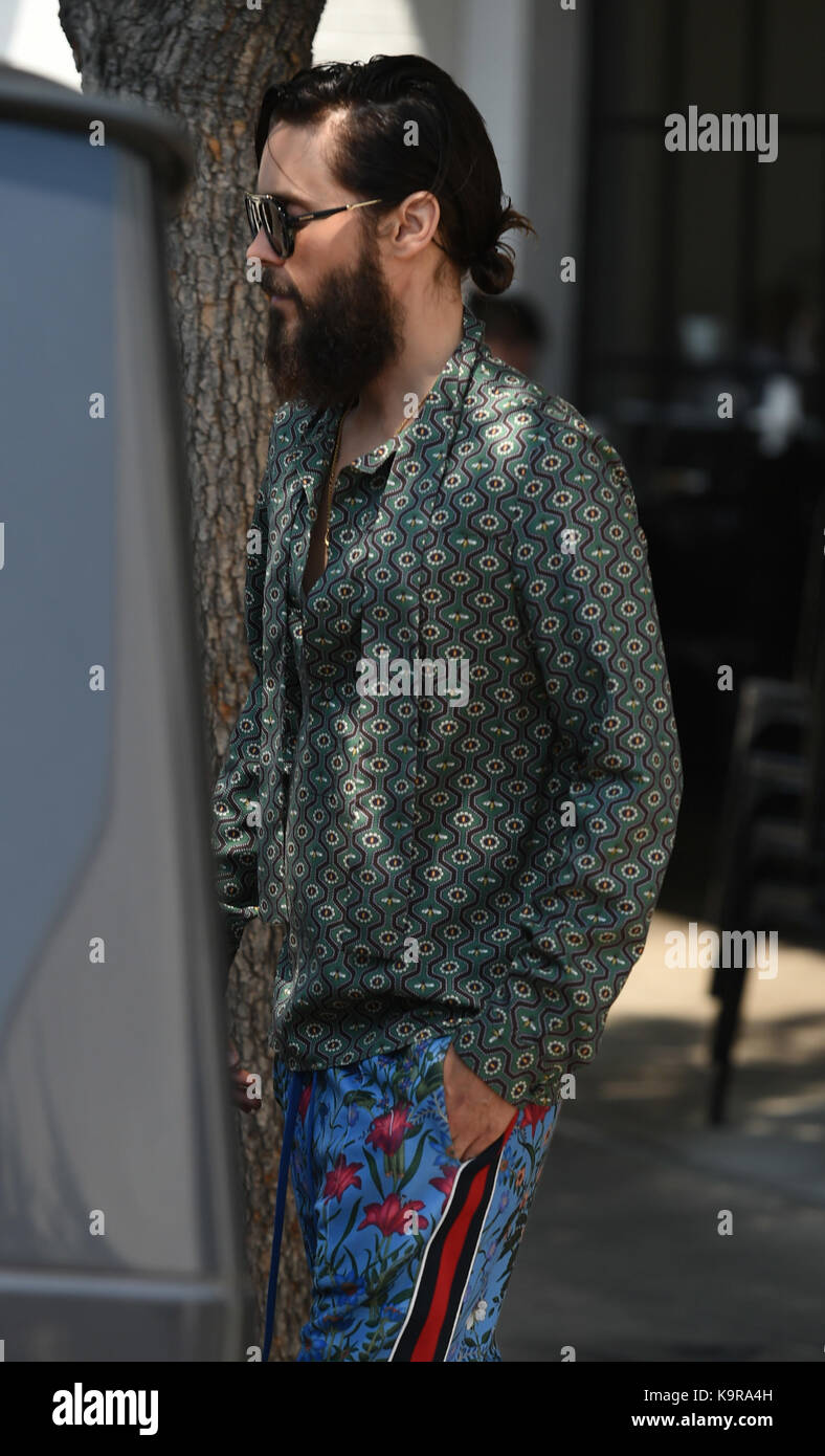 Jared Leto out and about in Los Angeles sporting a beard Featuring ...
