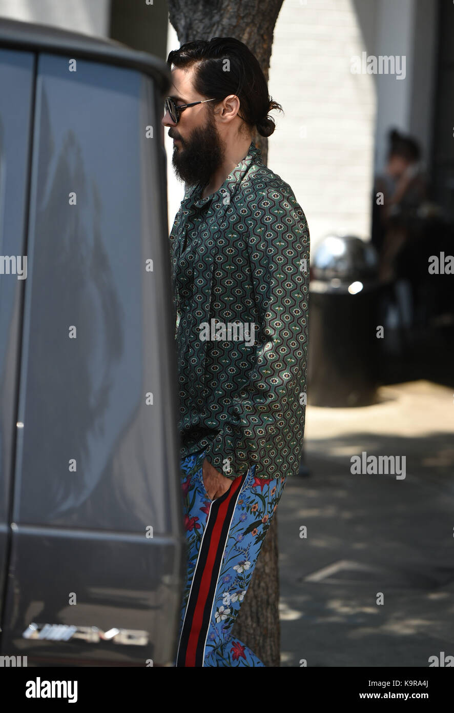 Jared Leto out and about in Los Angeles sporting a beard Featuring ...