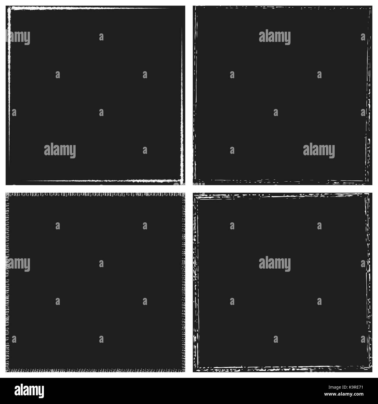 Dark Frame Set Stock Vector Image & Art - Alamy