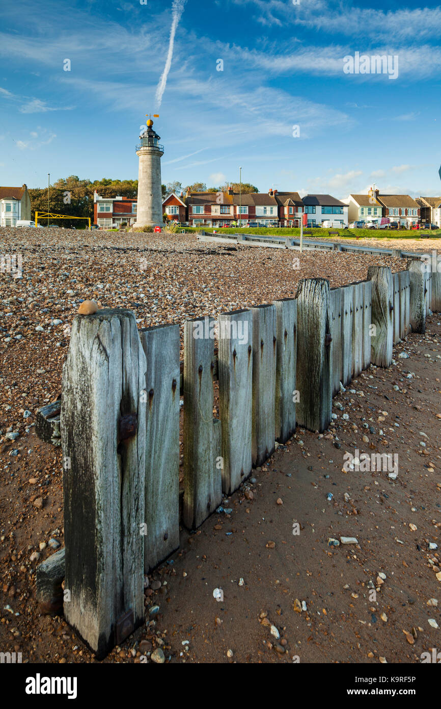 Summer afternoon on the beach in Shoreham-by-Sea, West Sussex Stock ...