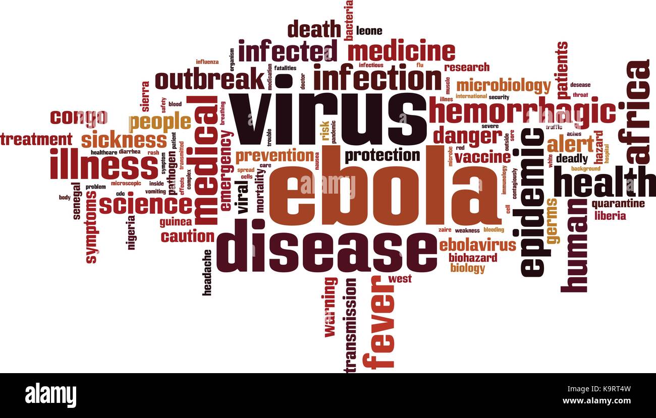 Ebola virus word cloud concept. Vector illustration Stock Vector Image ...