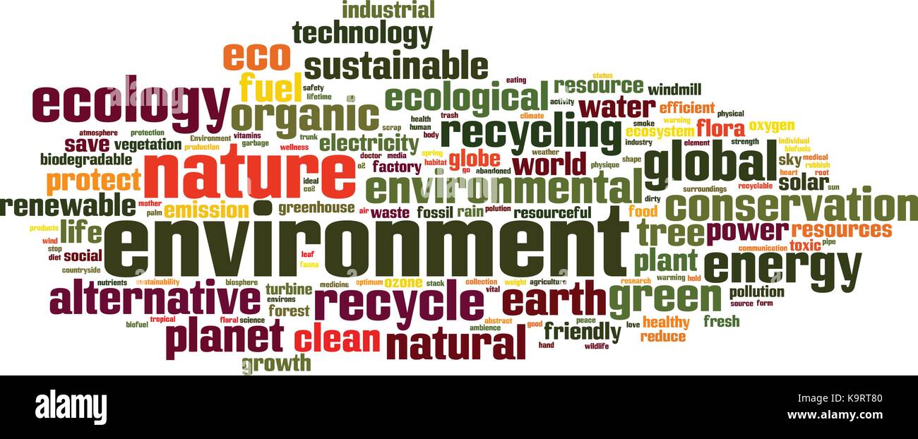 Environment word cloud concept. Vector illustration Stock Vector Image ...