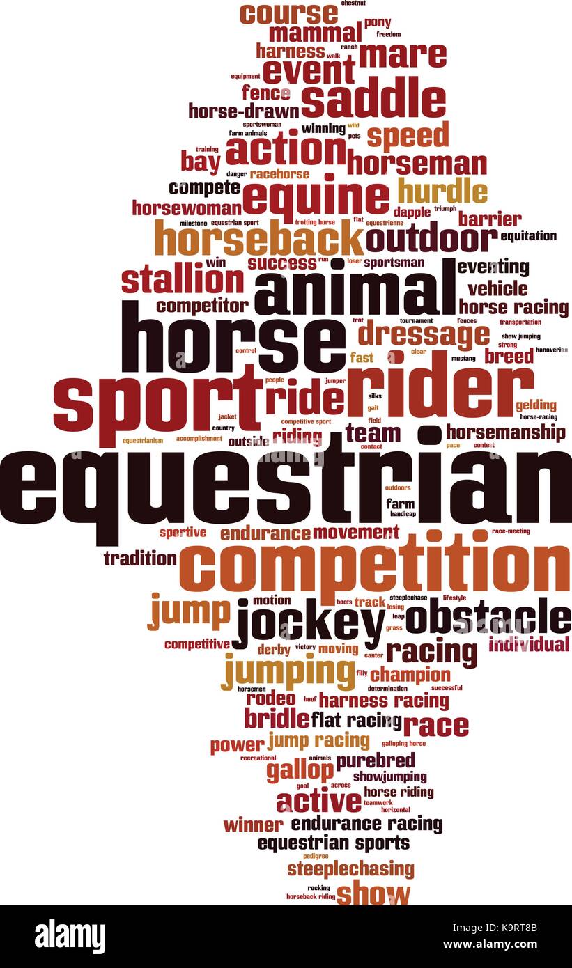 Equestrian word hi-res stock photography and images - Alamy