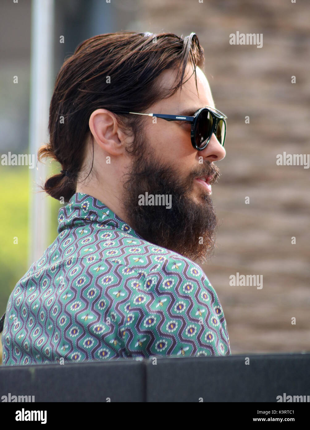 Jared Leto arrives for his interview on the entertainment show 'Extra ...