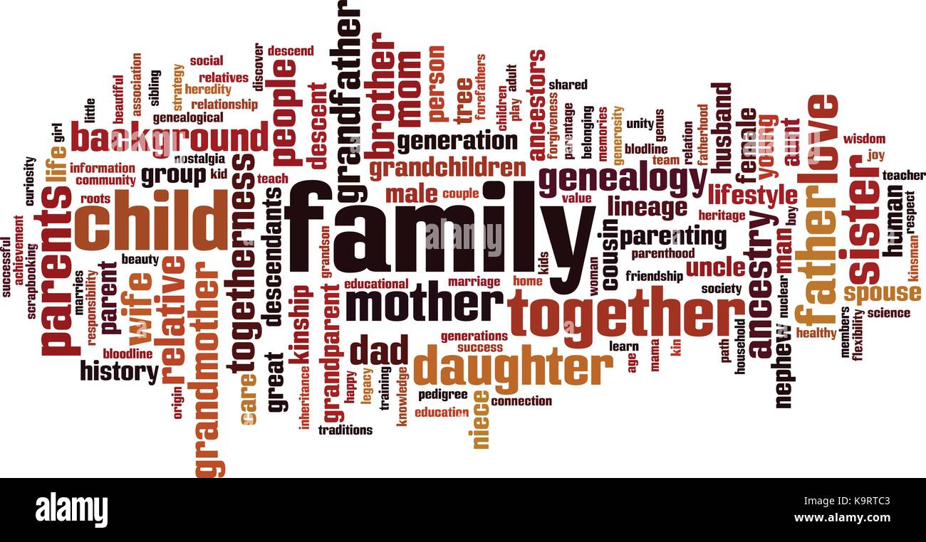 Family word cloud concept. Vector illustration Stock Vector Image & Art ...