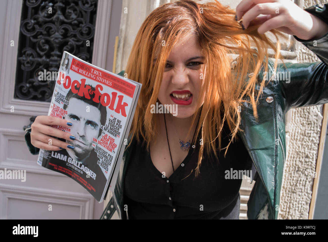 Red Charlie, young French artist singer Stock Photo - Alamy