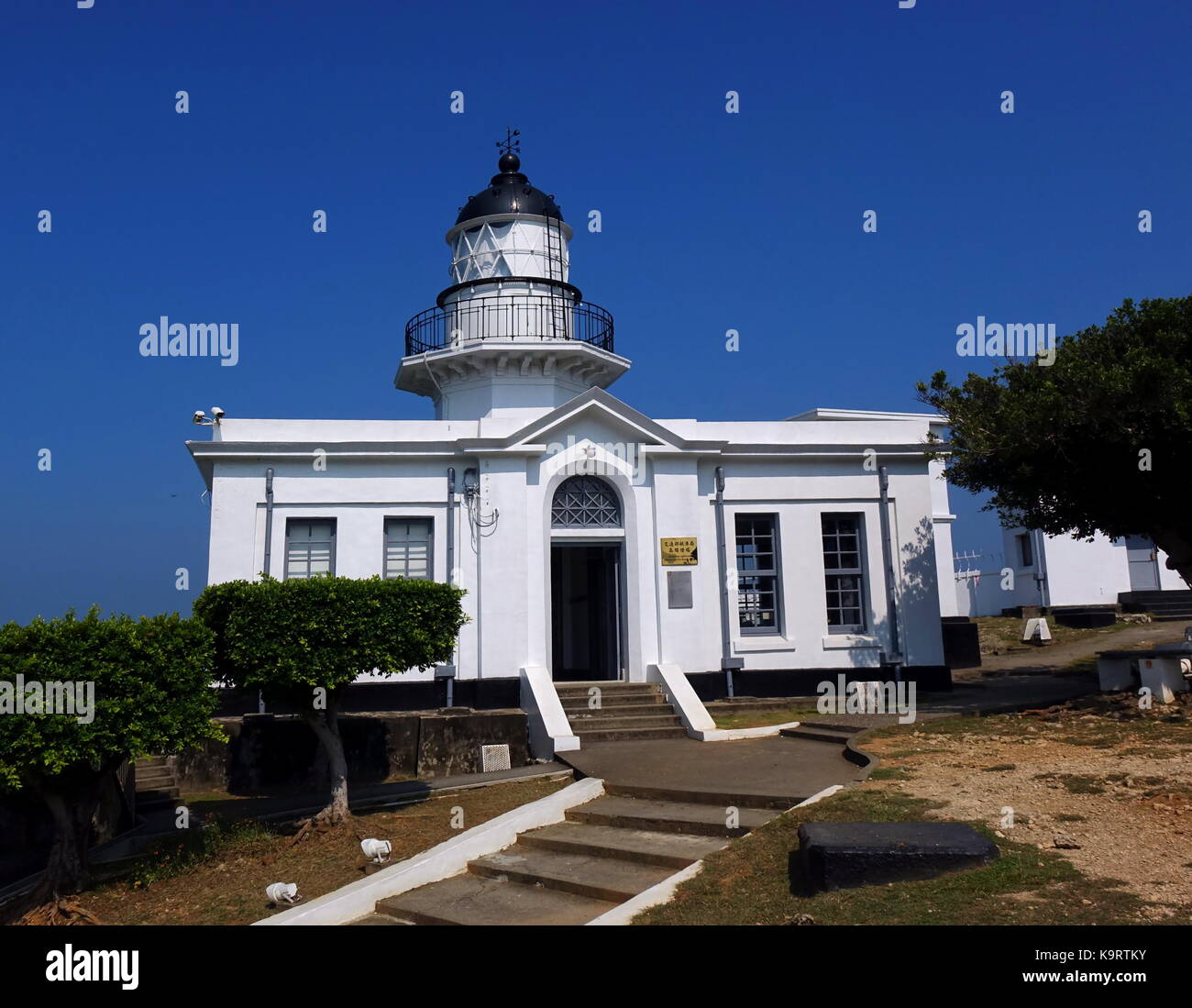 KAOHSIUNG, TAIWAN -- SEPTEMBER 12, 2017: The historic lighthouse on the ...