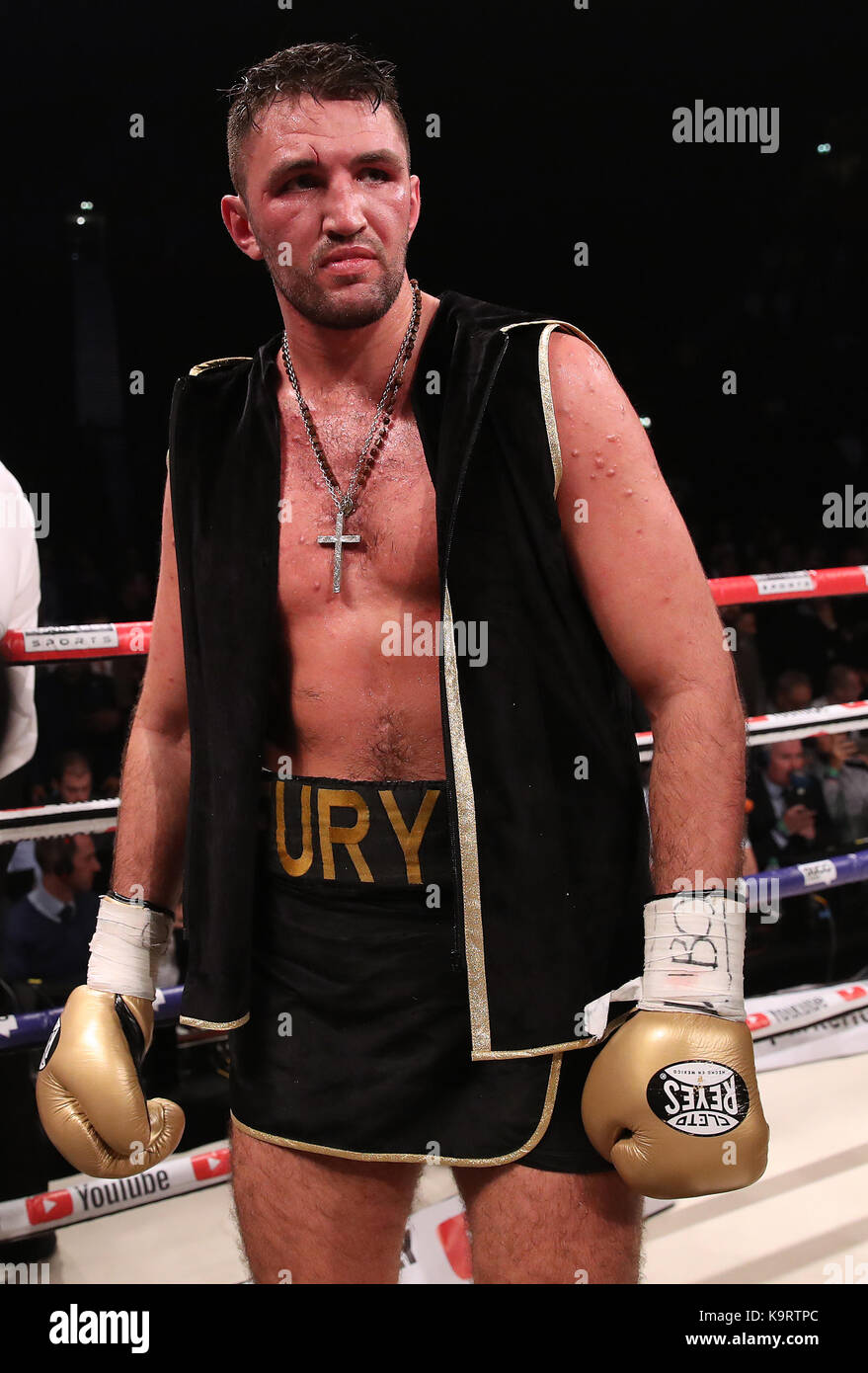 Hughie Fury after defeat to Joseph Parker during the WBO World ...