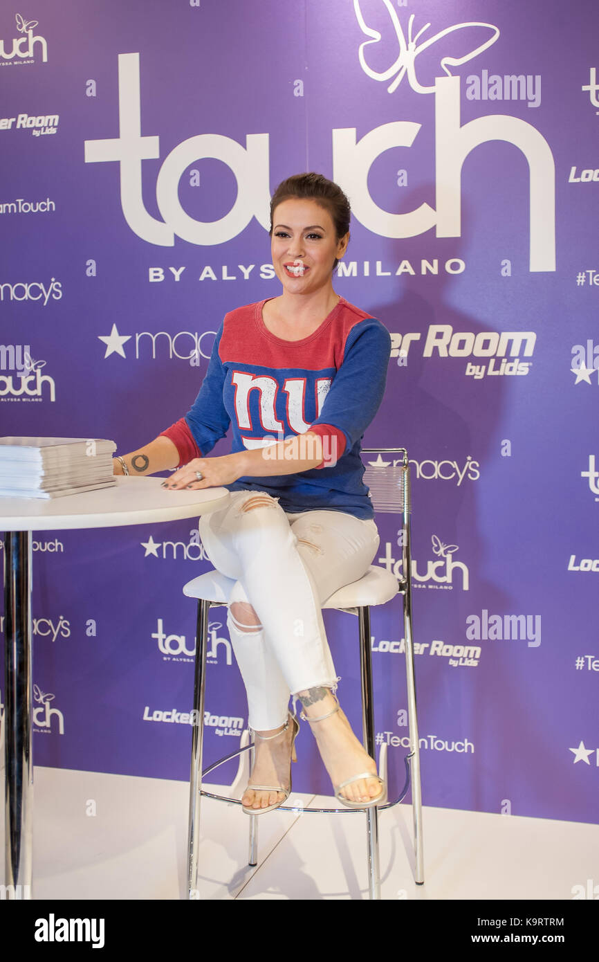 Alyssa Milano attends the launch of 'Touch by Alyssa Milano' at Macy's ...