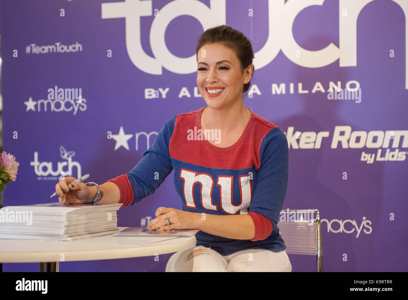 Alyssa Milano attends the launch of 'Touch by Alyssa Milano' at Macy's ...