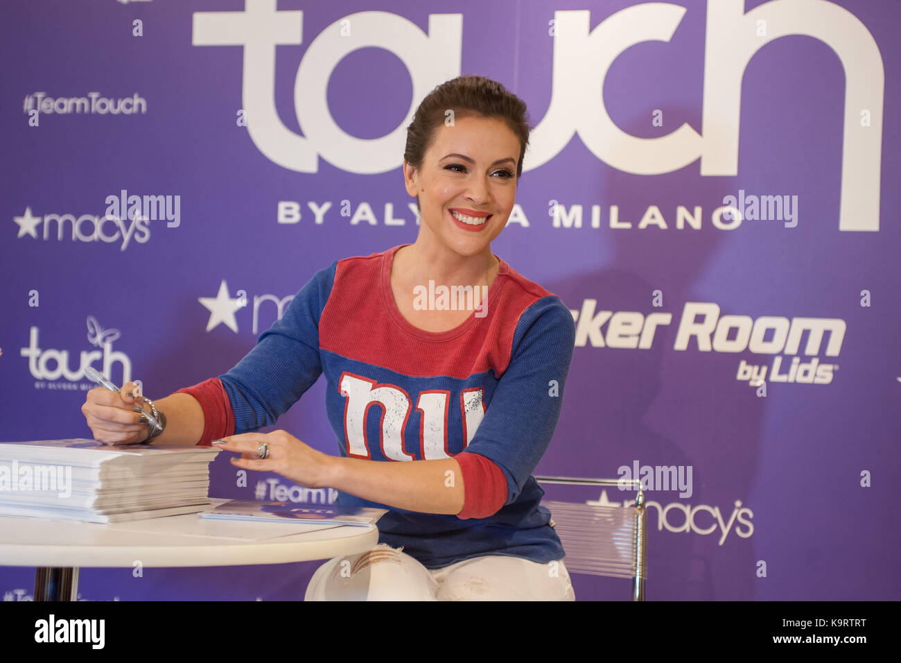 Alyssa Milano attends the launch of 'Touch by Alyssa Milano' at Macy's ...