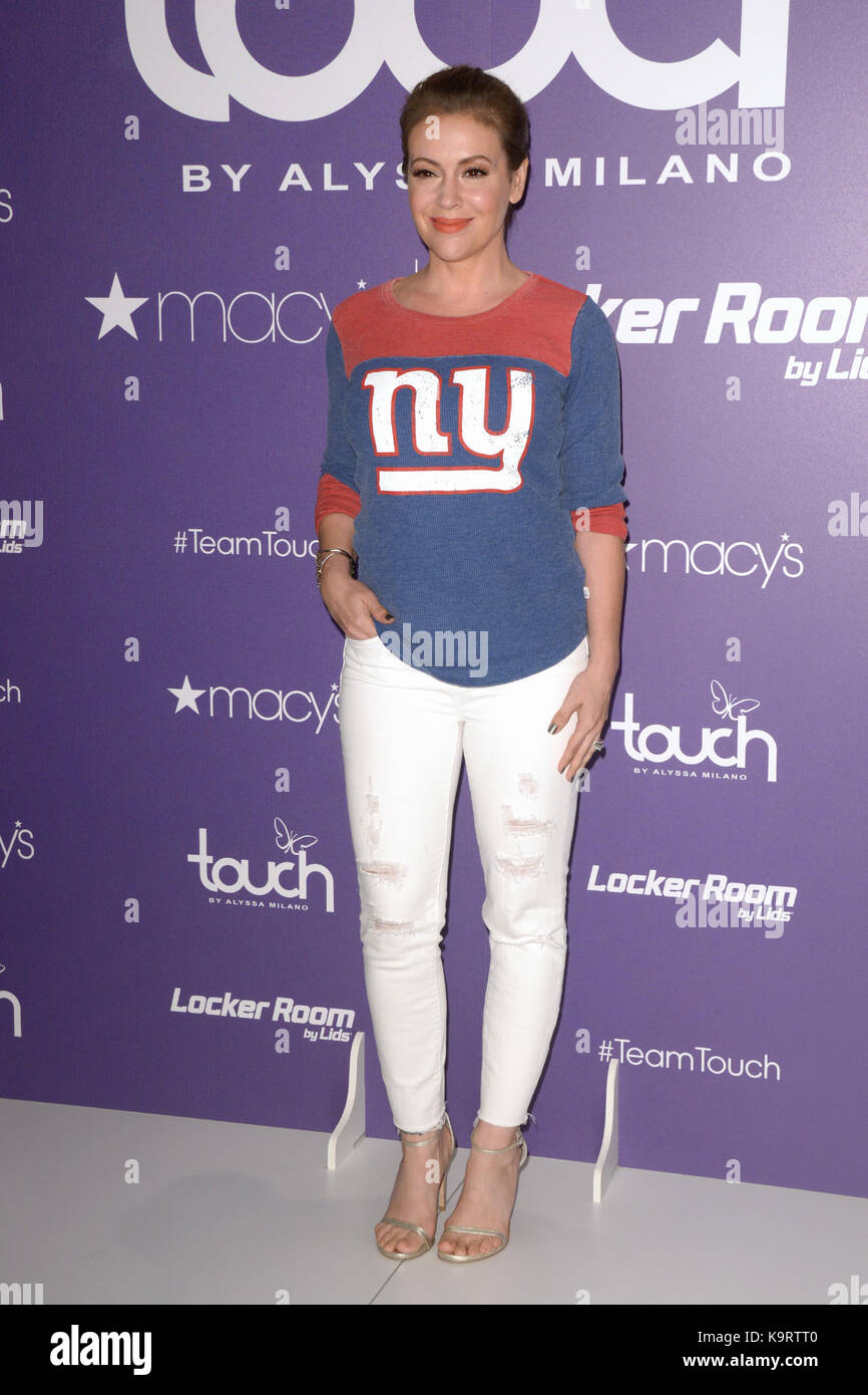 Alyssa Milano attends the launch of 'Touch by Alyssa Milano' at Macy's ...