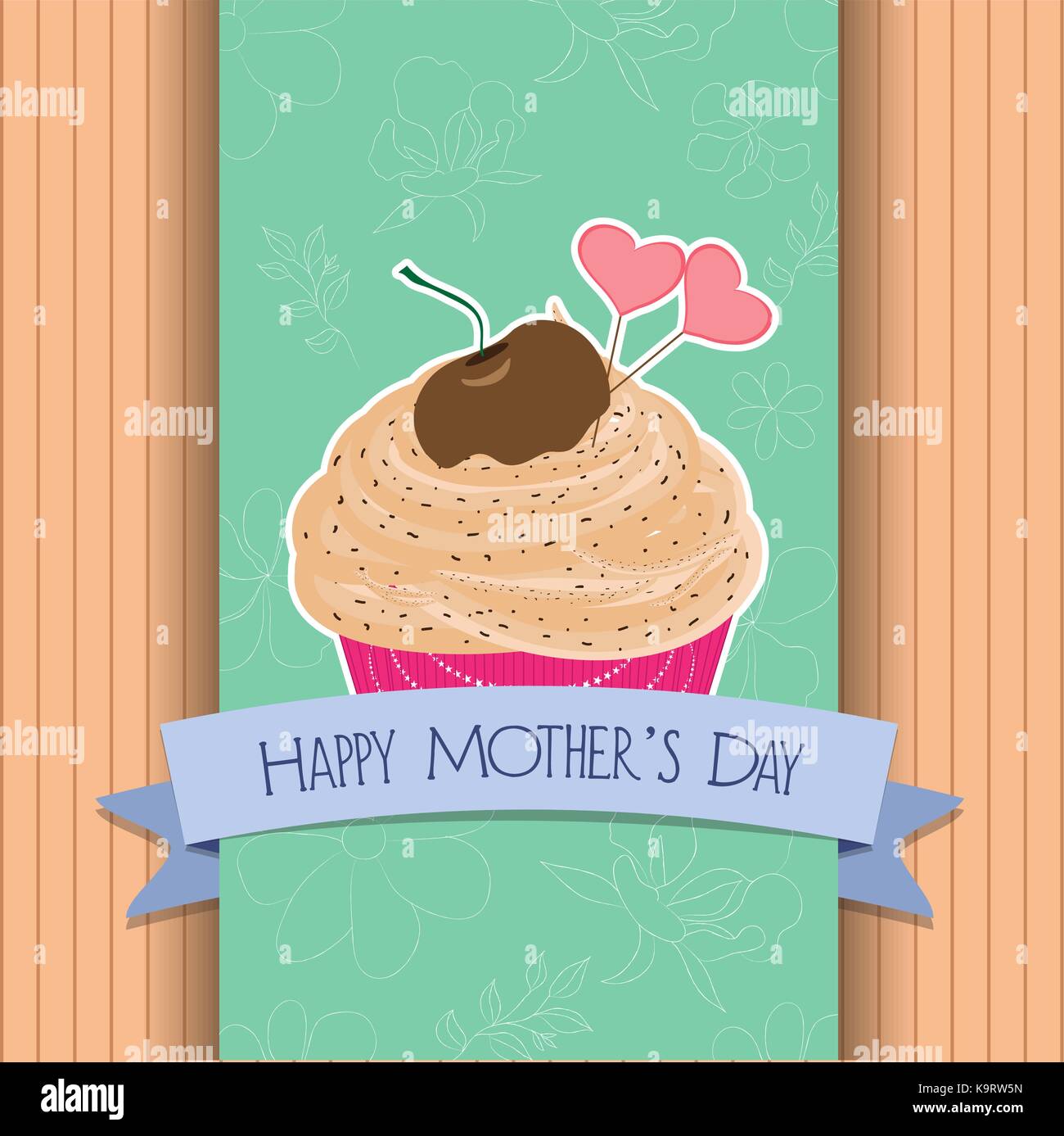Mothers cake Stock Vector Images - Alamy