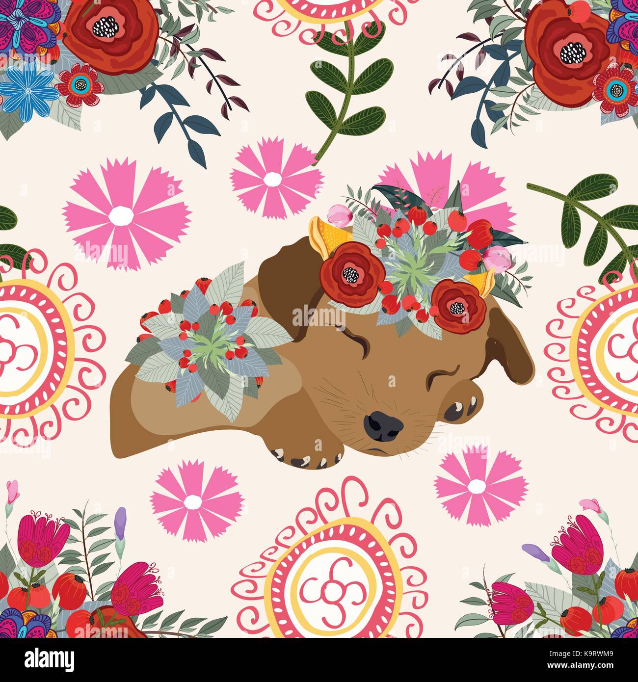 Floral background Stock Vector Images - Alamy