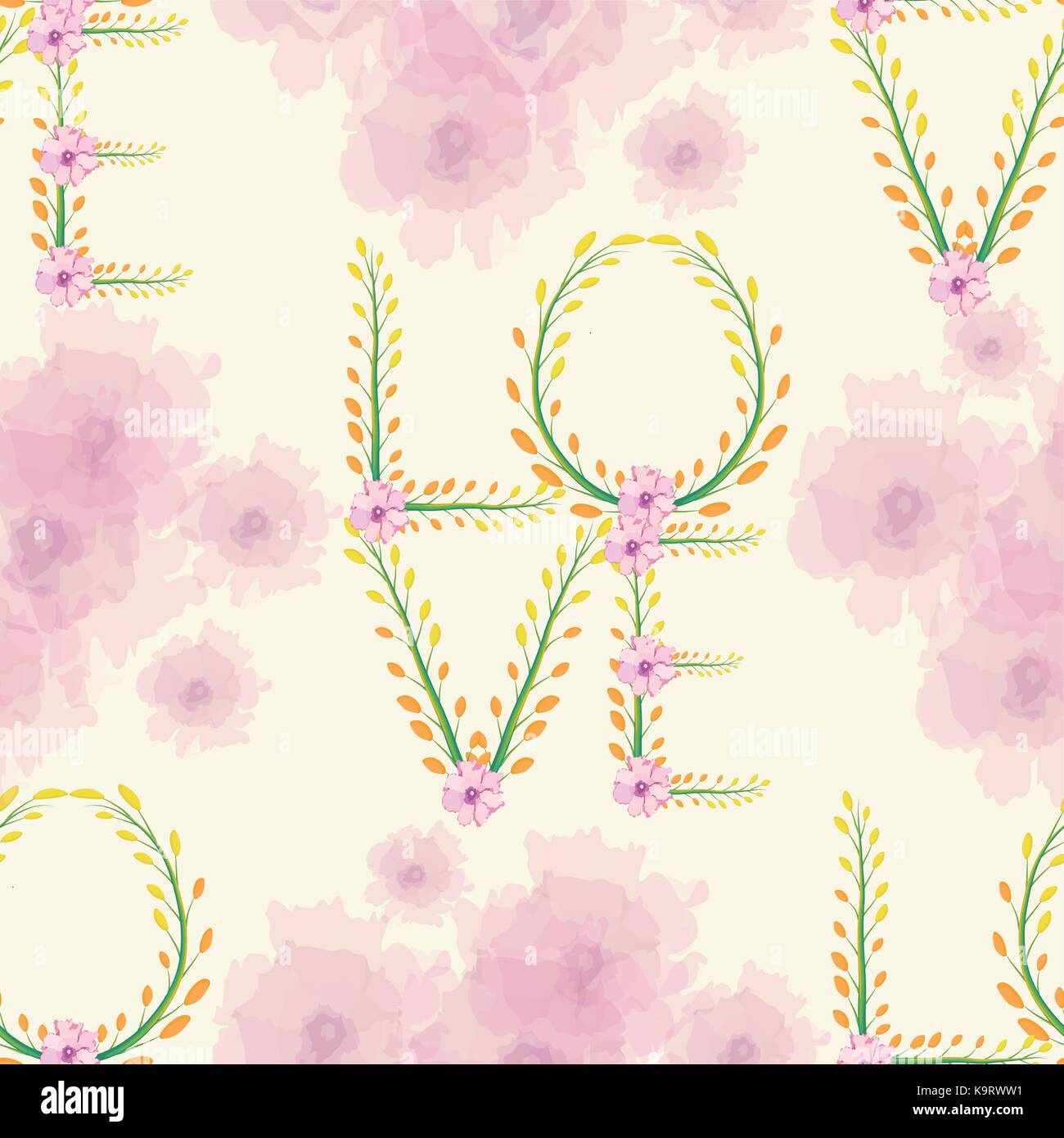 Seamless floral background for easy making seamless pattern Stock ...