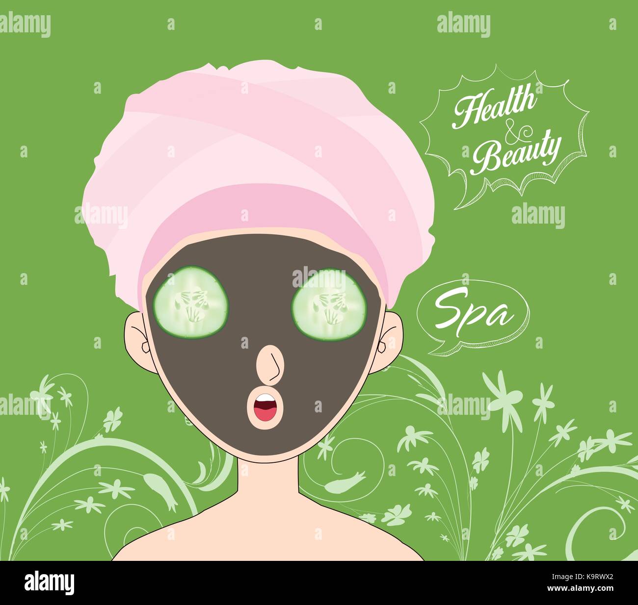 Spa banner Stock Vector Images - Alamy