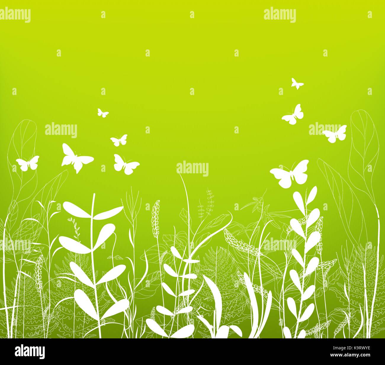 Green spring background Stock Vector Image & Art - Alamy