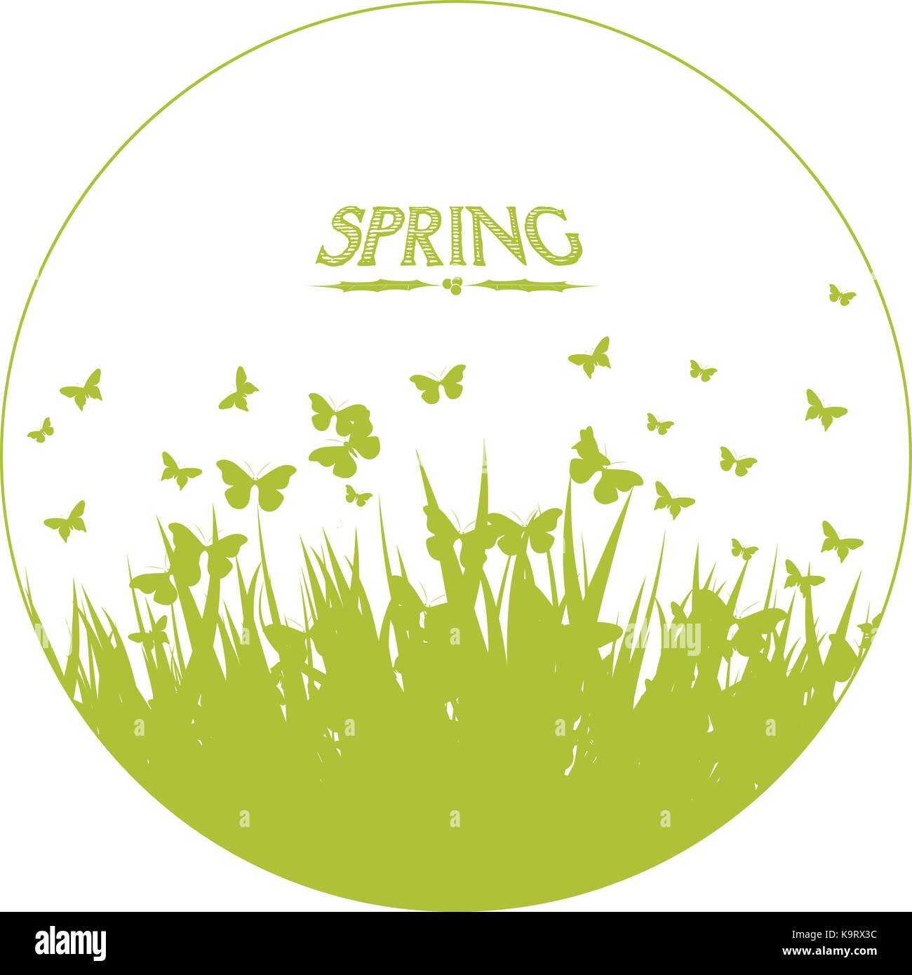 Green spring with coming soon floral Stock Vector Image & Art - Alamy