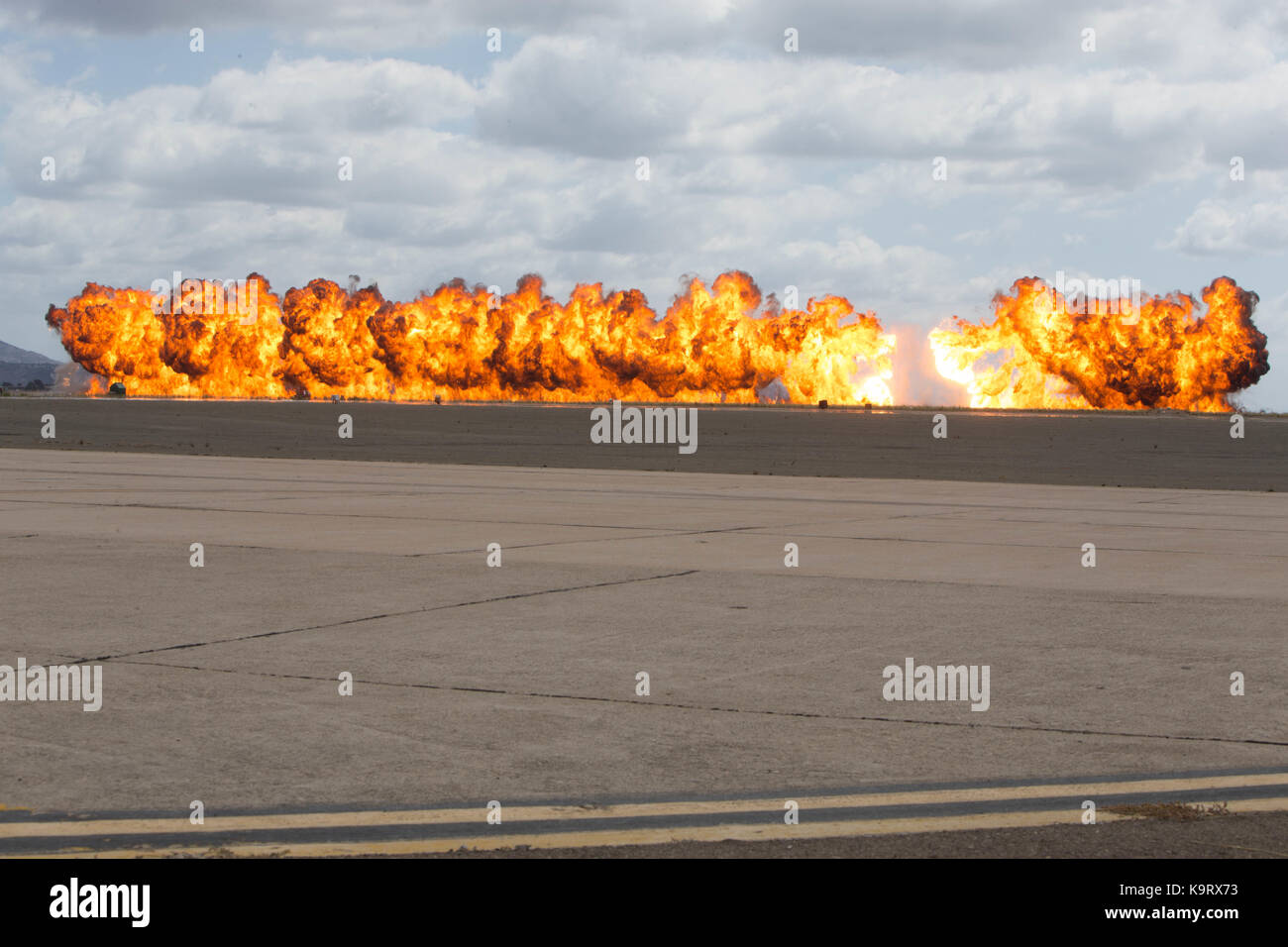 Several explosive charges detonate to accentuate the capabilities of ...