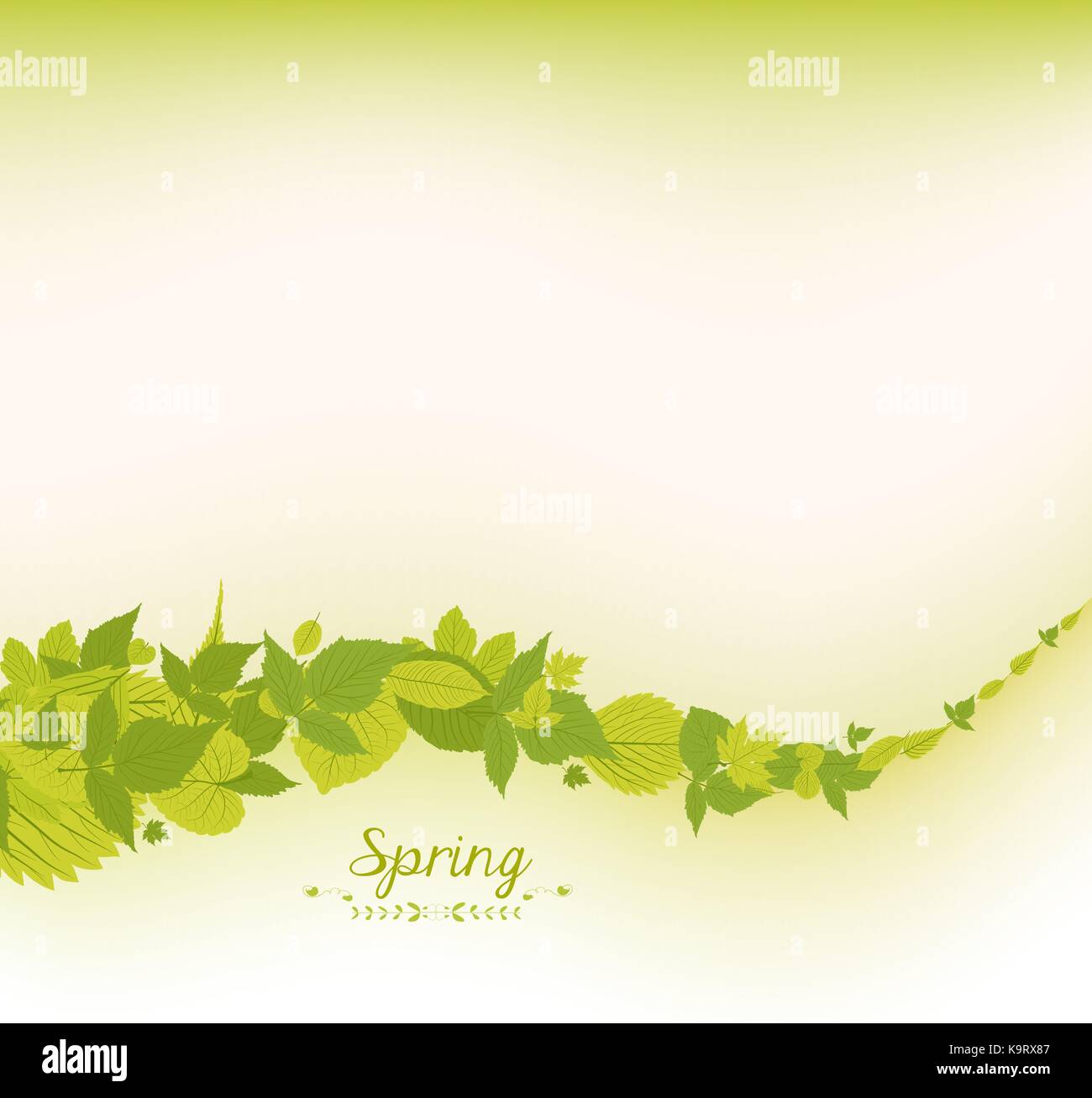 spring falling leaves background Stock Vector Image & Art - Alamy