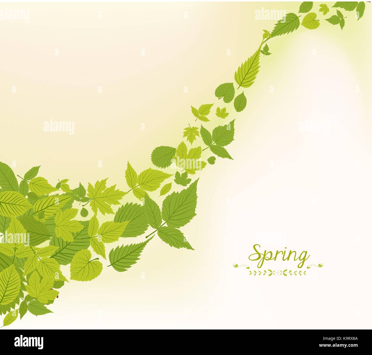 spring fall leaves background Stock Vector Image & Art - Alamy
