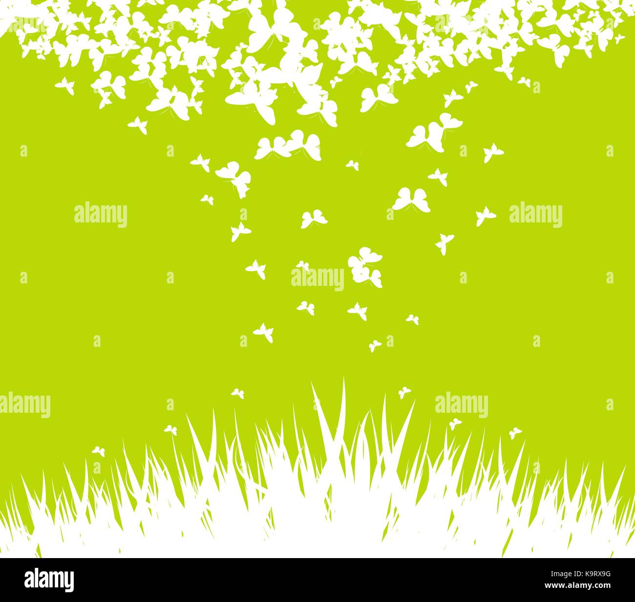 Green spring background Stock Vector Image & Art - Alamy