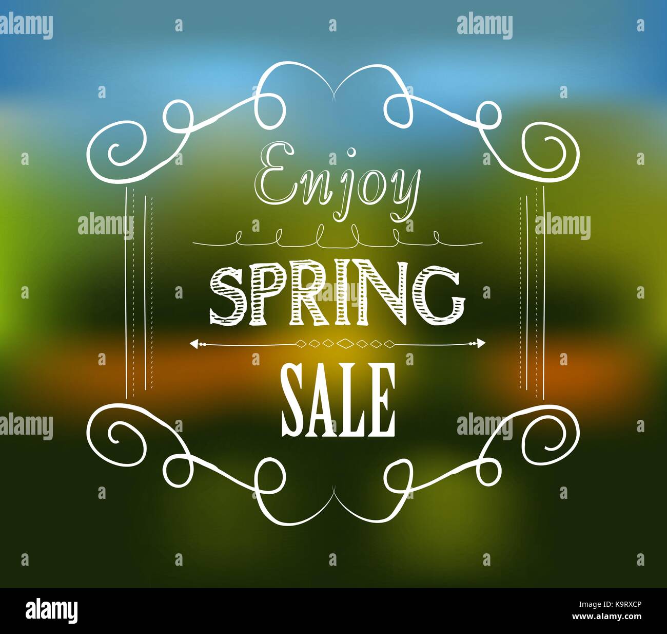 Spring enjoy spring sale typographic design Stock Vector Image & Art ...